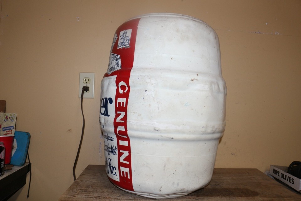 Vintage Budweiser Beer Kegs For Sale Anheuser Busch 22" Metal Store ...