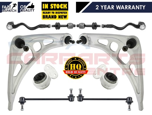 FOR BMW E46 FRONT LOWER CONTROL ARMS BUSHES LINKS OUTER INNER TRACK ROD ...