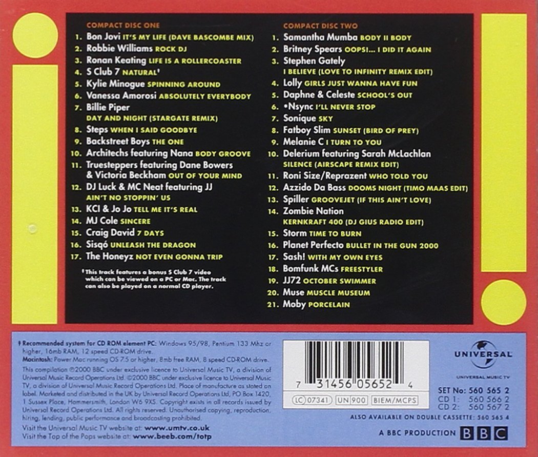 Top of the Pops 2000, Vol. 3 by Various Artists (CD, 2000) for sale ...