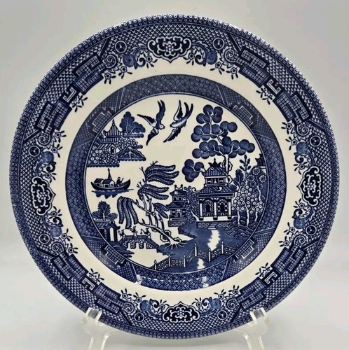 Blue Willow Pattern 8-1/8" Salad Plate By Churchill England Vintage | eBay