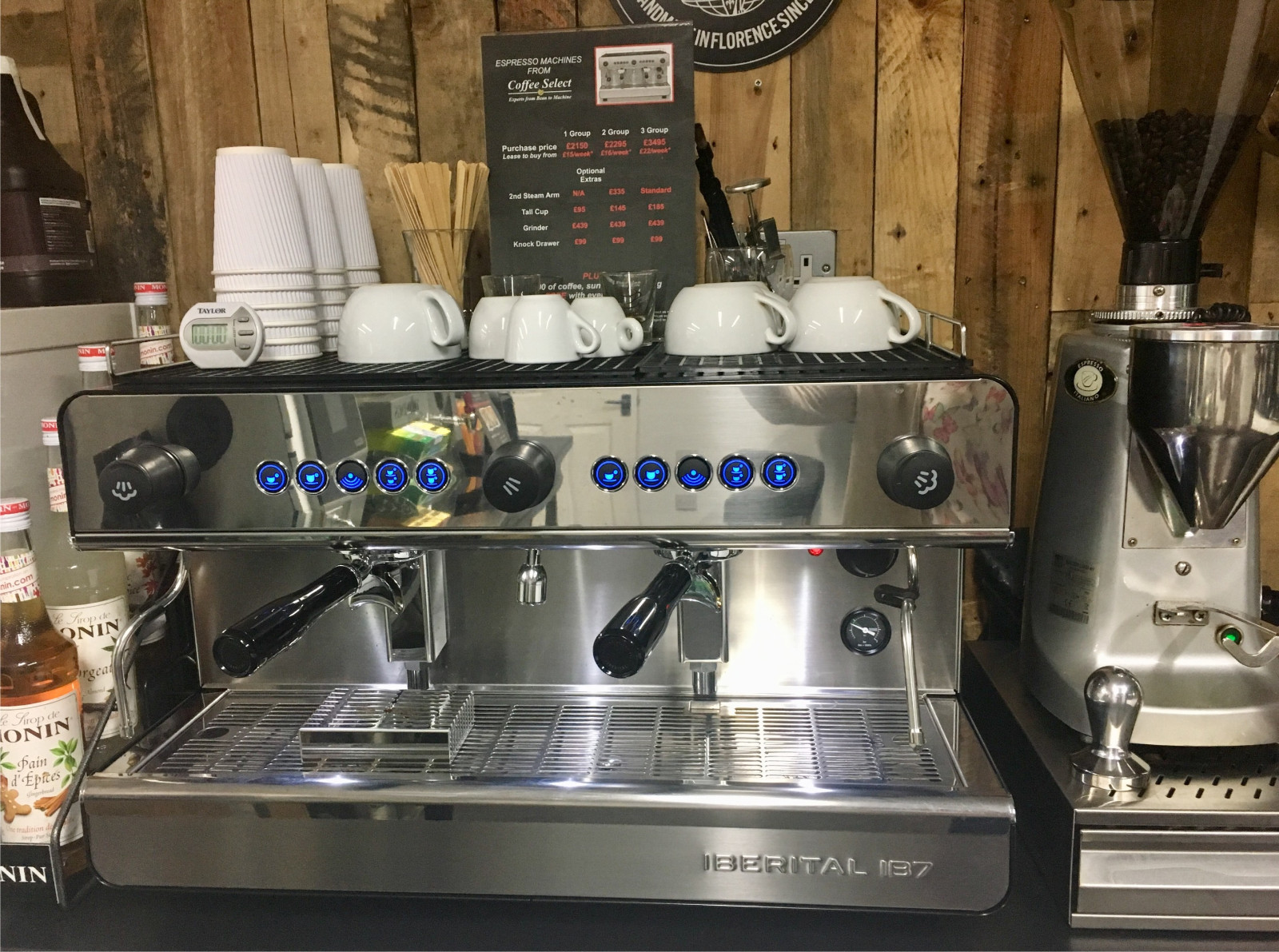 CUSTOM / BESPOKE COLOUR Iberital IB7 2 Group Espresso Coffee Machine ...