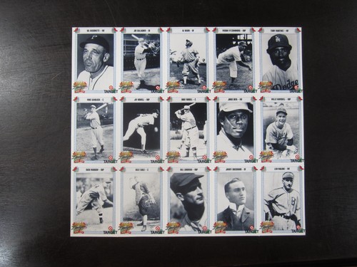 1990 Target Dodgers Uncut Sheet 15 Cards Jorge Orta Joe Gallagher Jay ...