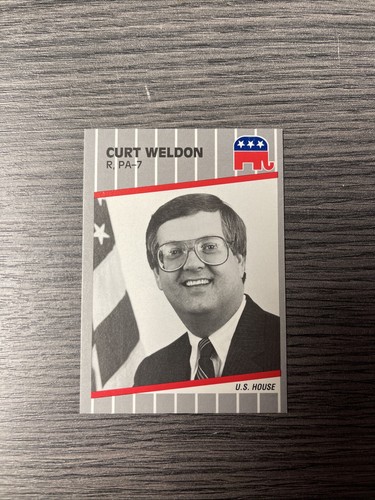 1989 NEA-PAC Curt Weldon US House Trading Card Republican PA-7 | eBay