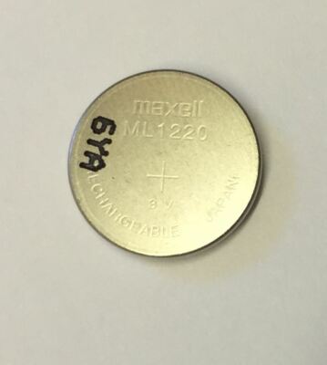 Maxell ML1220 1220 One Single Lithium Rechargeable Coin Cell Battery 3V ...