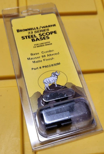 Warne Brownells Steel Scope Bases Mauser 98 | eBay
