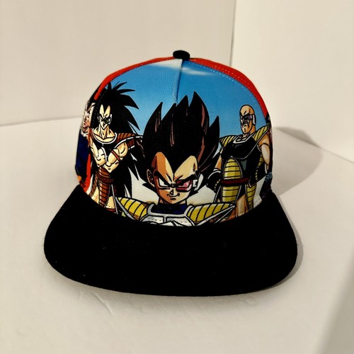 Dragon Ball Z Anime Hat Vegeta Saga Character Panel Flatbill Snapback ...