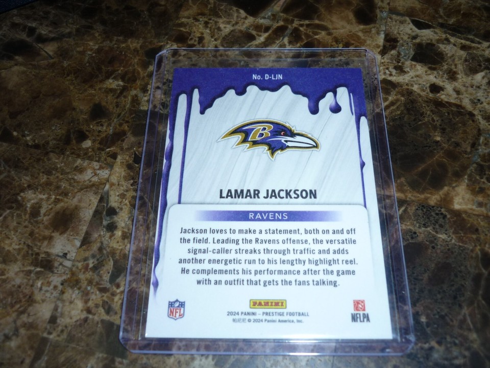 2024 Panini Prestige Lamar Jackson DRIP SSP Case Hit #D-LJN Ravens | eBay