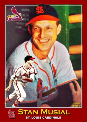 Stan Musial St. Louis Cardinals ACEO Card #16 signed & numbered by the ...