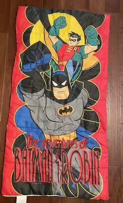 1995 DC comics Batman / Robin youth sleeping Bag | eBay