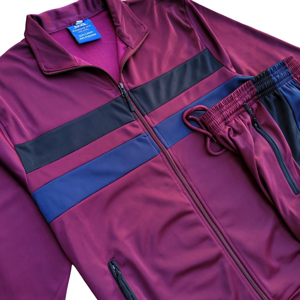 Men’s Classic Jogging Tracksuit Full Zip Activewear Track Jacket ...