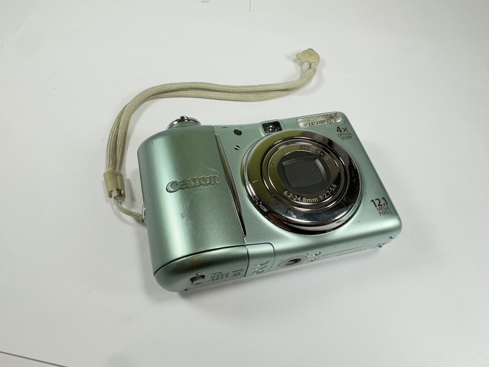 Canon PowerShot A1100 IS 12.1 MP Digital Camera Mint Green - Open Box ...