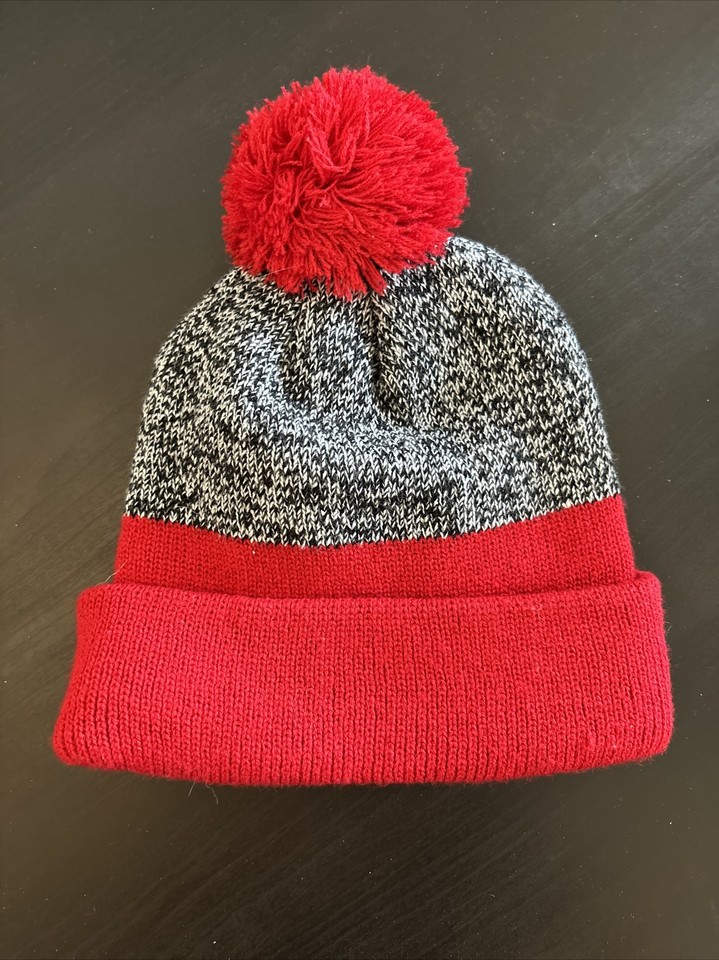 '47 Brand Texas Tech Red Raiders Beanie Gray Patch Pom Cuff Hat Cap One ...