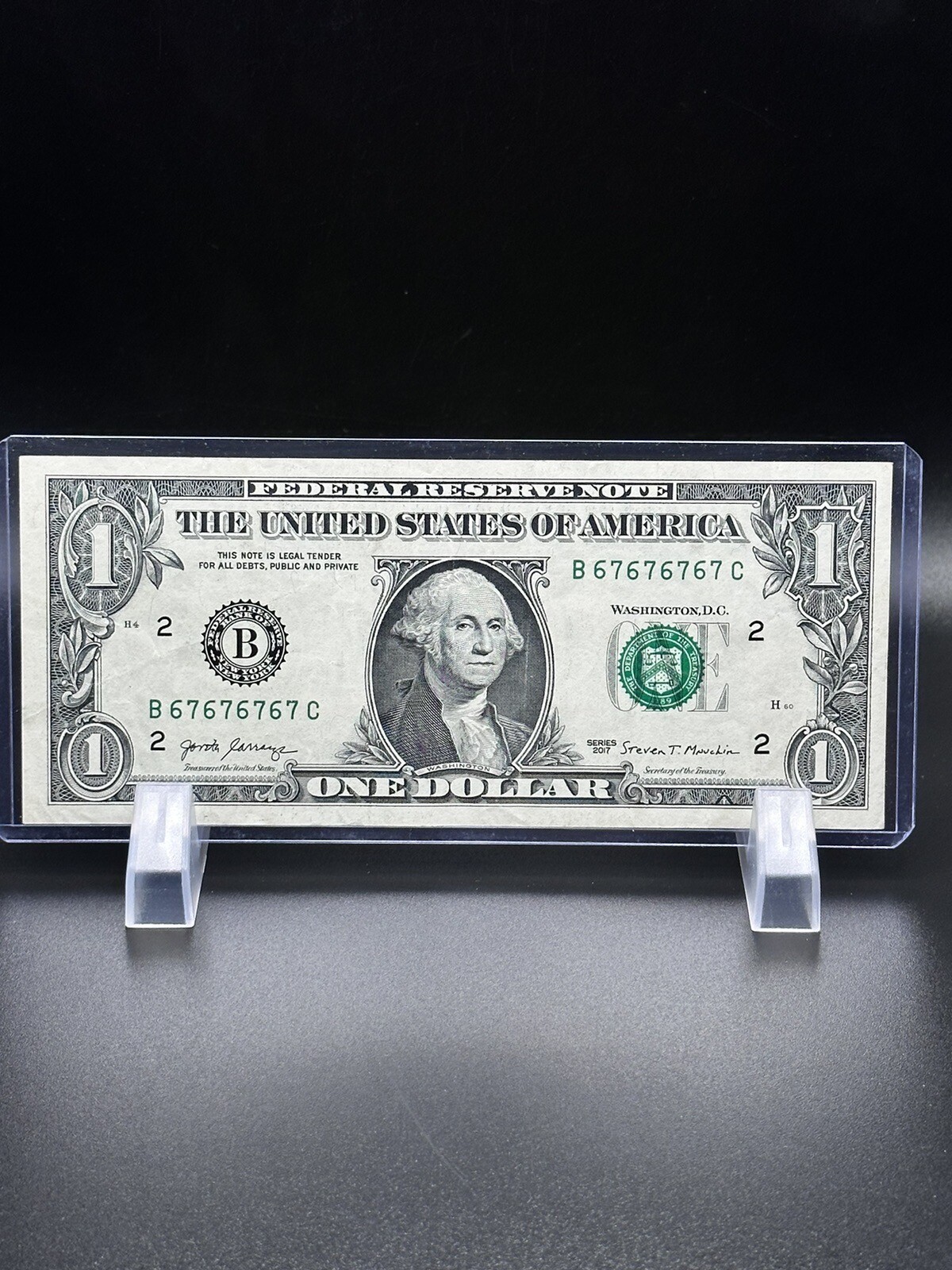 2017- $1 DOLLAR BILL SUPER REPEATER NUMBER Nice Bill VERY RARE For Your ...