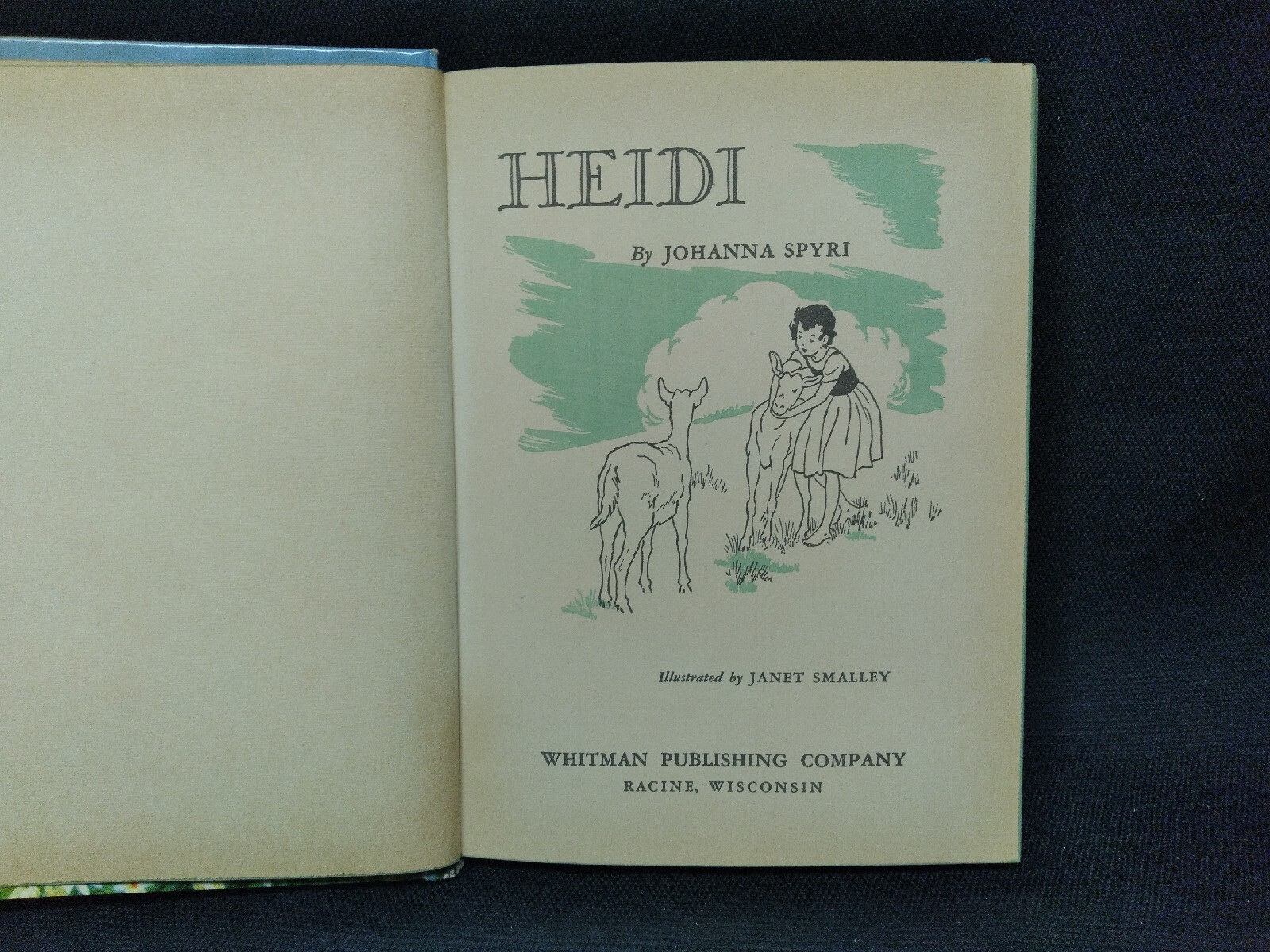 HEIDI by JOHANNA SPYRI Whitman 1944 Vintage book | eBay