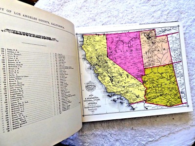 HISTORY OF LOS ANGELES COUNTY CAL THOMPSON & WEST 1880 REPRO 1959 W ...