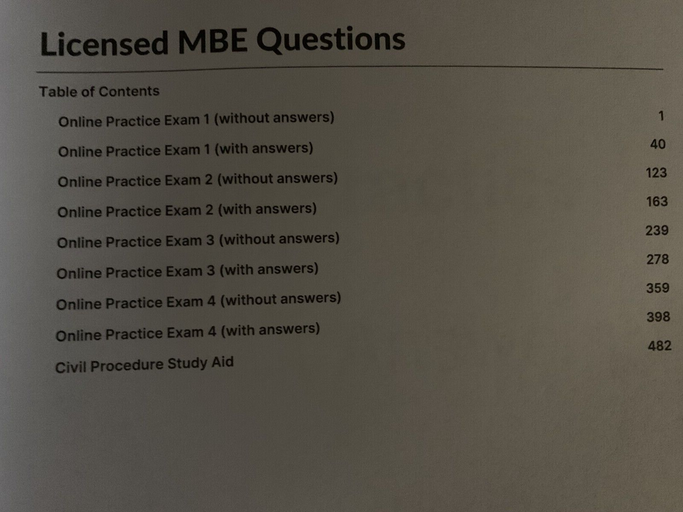 2023 QUIMBEE MBE Bar Exam Multiple Choice NCBE Questions + Explanations ...