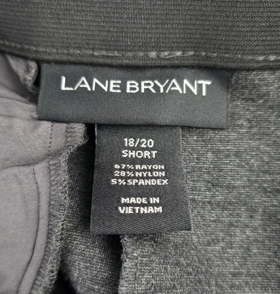 Lane Bryant Flare Gray Women Pants 18/20 Short | eBay