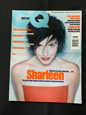 AUGUST 1997 GQ UK MAGAZINE ~ SHARLEEN! Michael Johnson, Enzo Ferrari | eBay