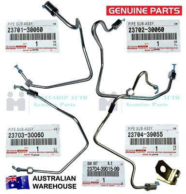 GENUINE Toyota Hilux KUN16 KUN26 1KDFTV 1KD-FTV Fuel Injector Pipe ...