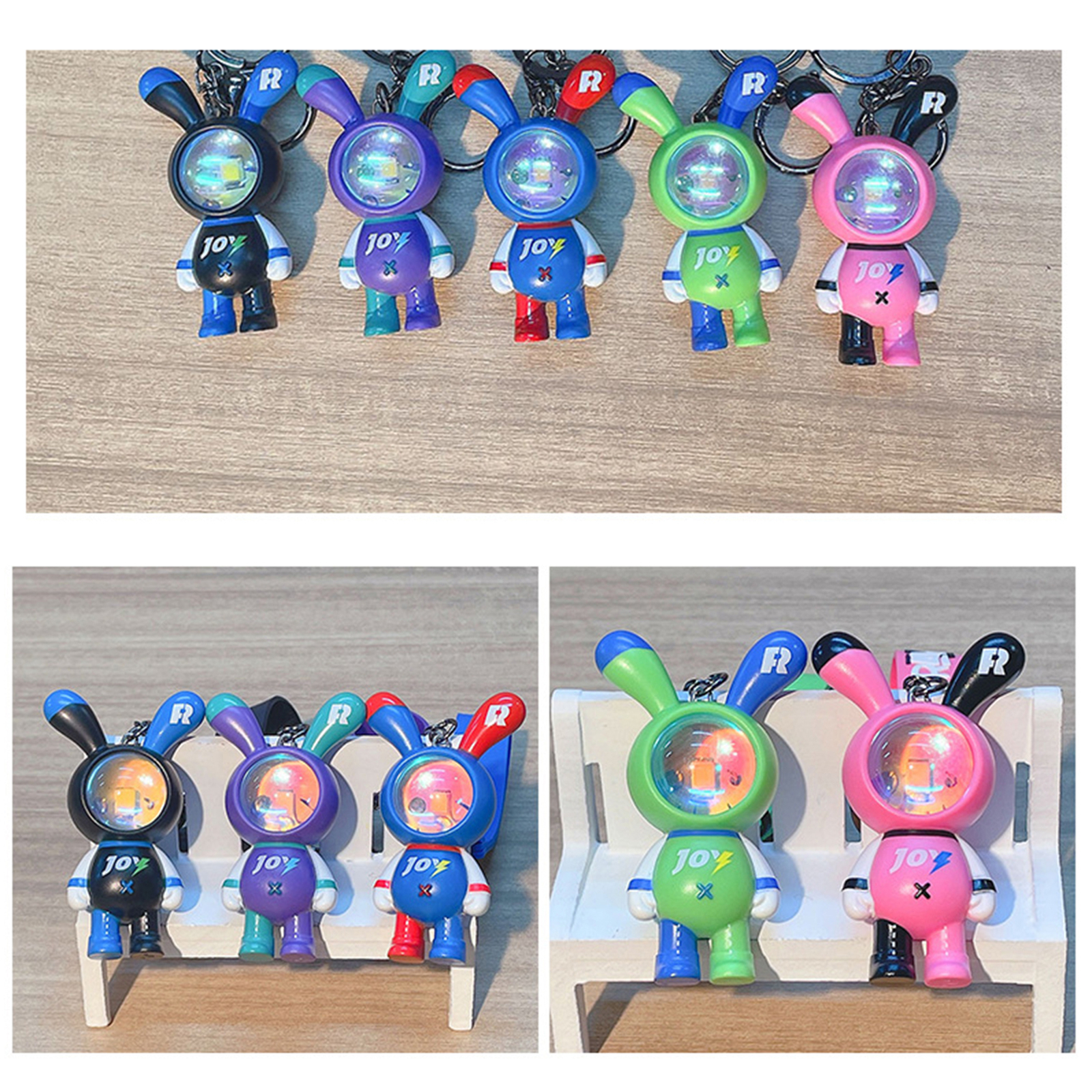 Car Key Ring Cartoon Bag Decor Lovely Rabbit Keychain Pendant ...