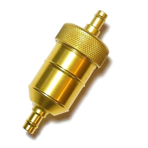 Inline 6mm 1/4" Aluminum Fuel Gas Filter Pit Dirt Bike Coolster SSR 70 ...