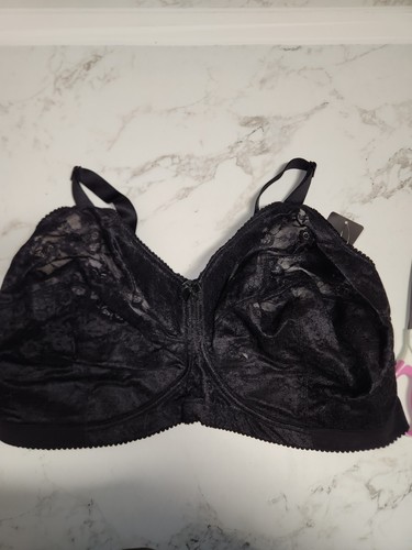 Elila 1303 Lace Wireless Soft-cup Bra Black Size 44J NEW #B32 | eBay