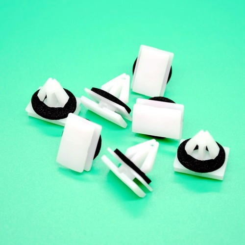 10pcs White Nylon Rocker Molding Clips Retainer Screws for Ford Lincoln ...