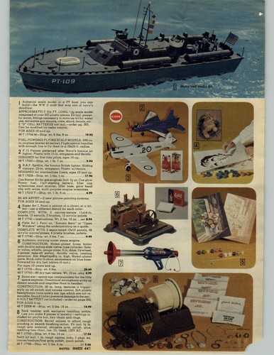1979 PAPER AD Model PT 109 Cox Plane Space Robot Warrior Falcon ...