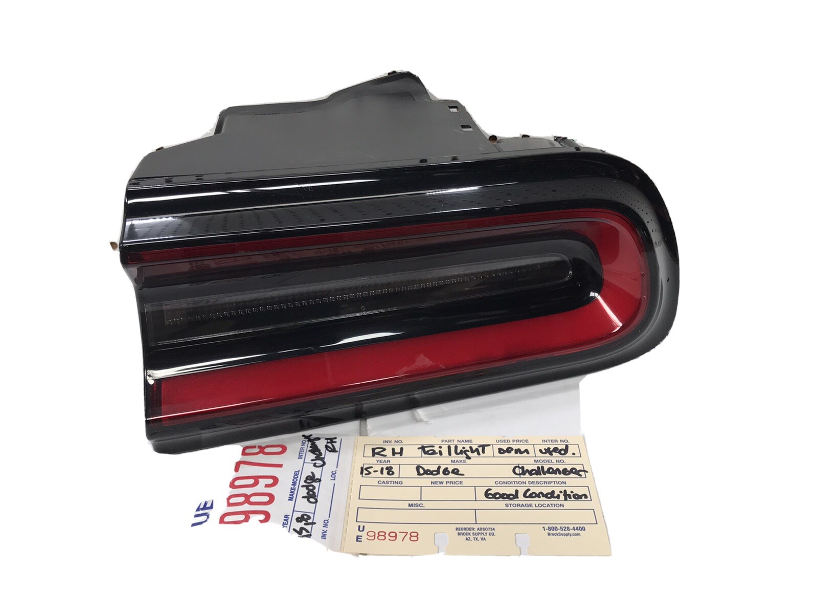 2015 2019 Dodge Challenger Right Side Lamp Light Tail Light OEM ...