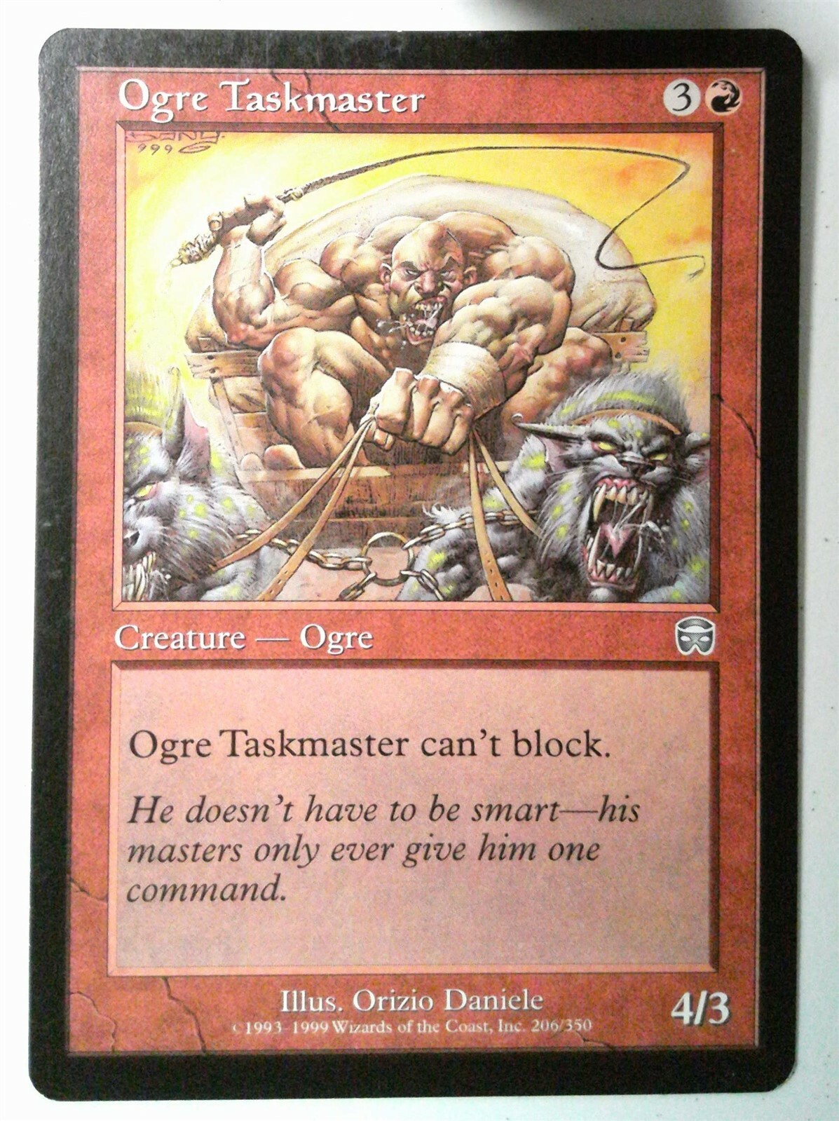 Ogre Taskmaster *Uncommon* Magic MtG x1 Mercadian Masques MP | eBay