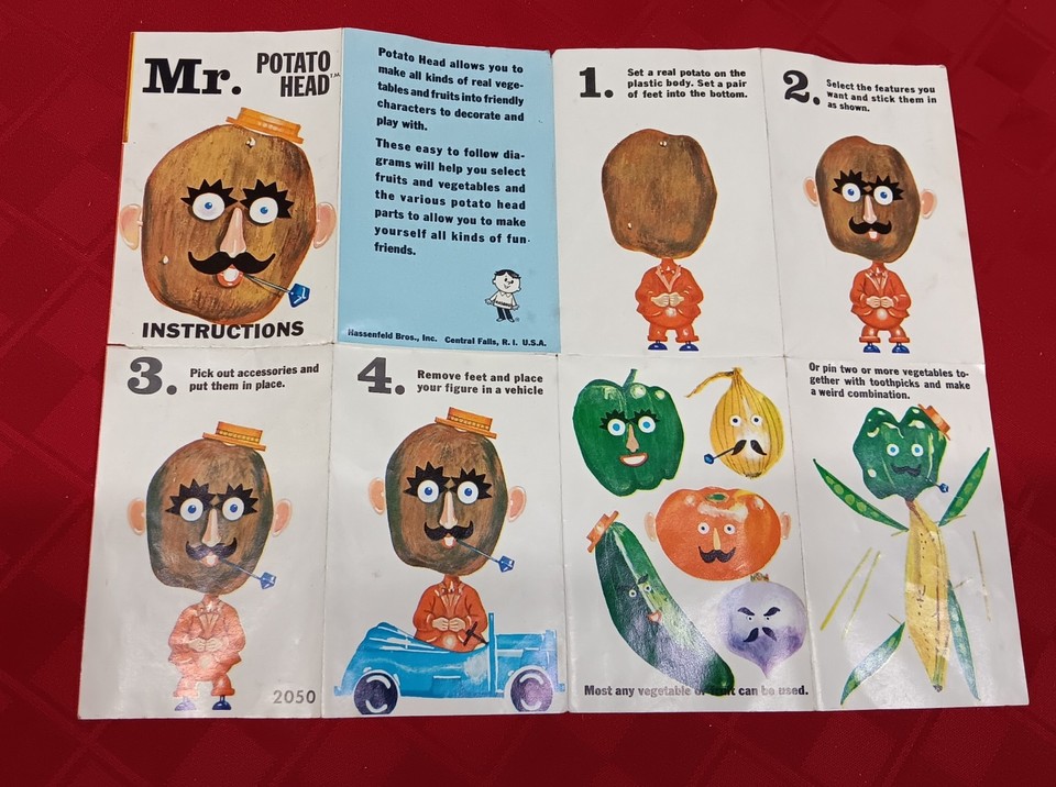 Vintage Katie The Carrot With Her Friend Mr Potato Head 2053 Hasbro ...