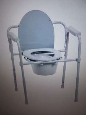 Drive Medical Folding Steel Bedside Commode - 11148-1 | eBay
