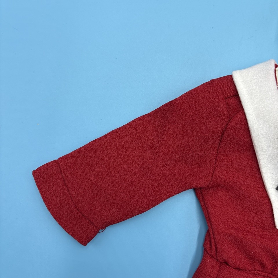 American Girl Doll Kit Kittredge Christmas Dress Red Scottie Dog ...