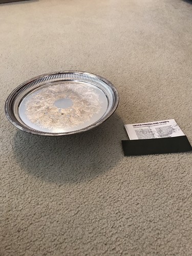 Kent Silversmiths silverplate tray stand - 12" diameter, 3.5" high | eBay