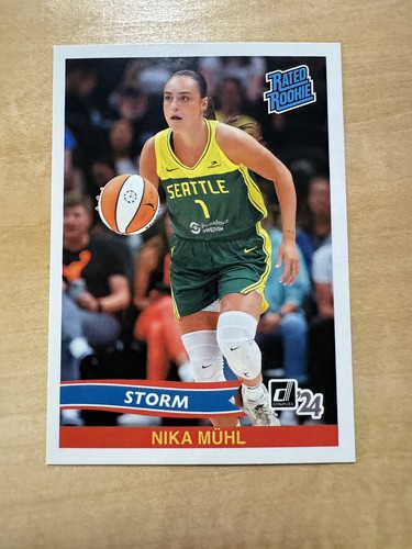 2024 Panini Instant WNBA RATED ROOKIE RETRO 9 NIKA MUHL SEATTLE STORM ...