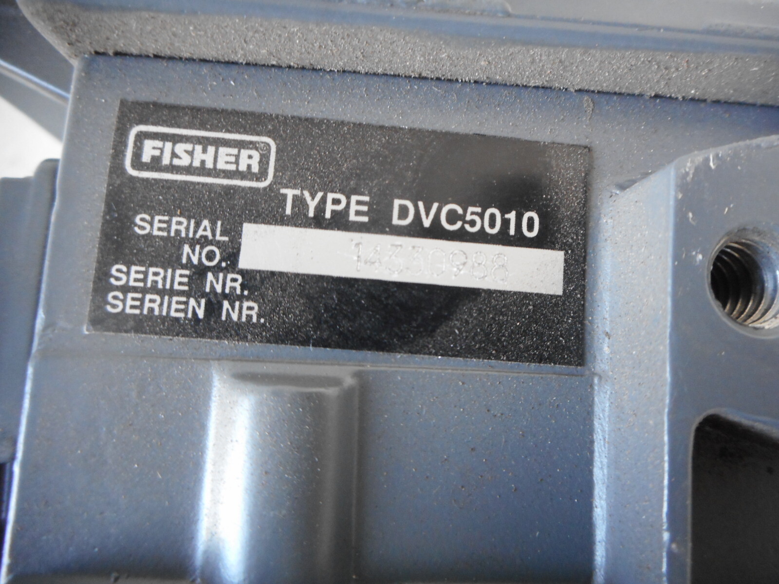 FISHER FIELDVUE DVC5000 VALVE POSITIONER CONTROLLER -- DVC5010 4-20MA ...