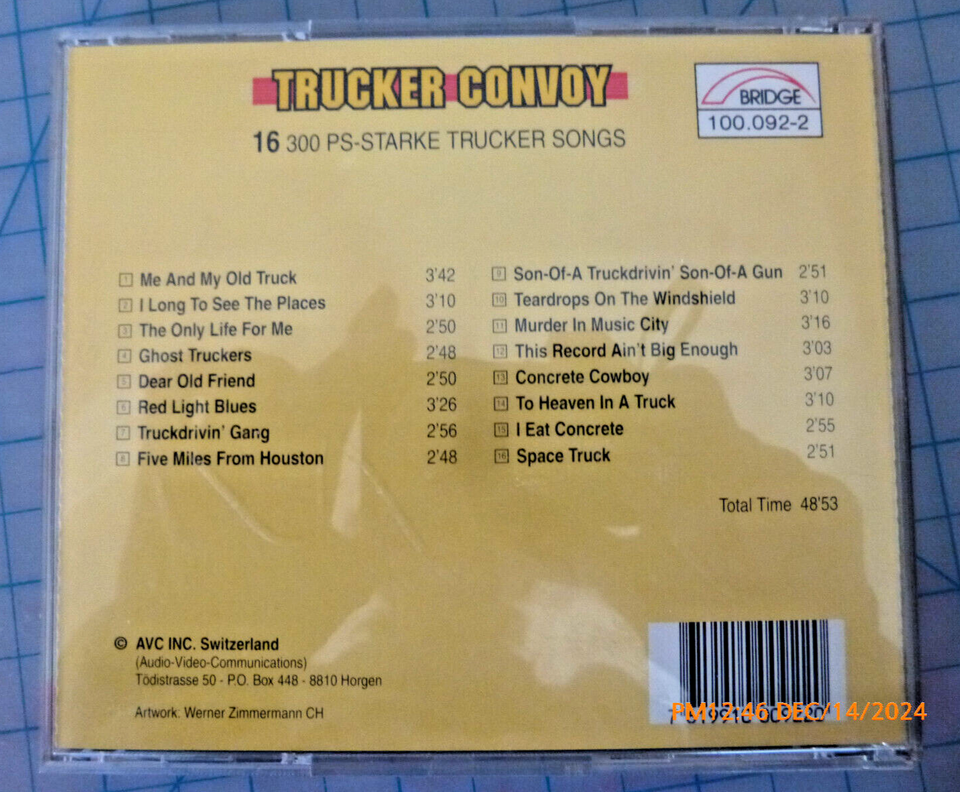 Trucker Convoy CD - 16 300 PS Starke Trucker Songs | eBay