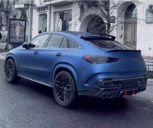 For Benz W167 GLE Coupe 2020-2024 Rear Carbon Fiber Roof Spoiler Top ...