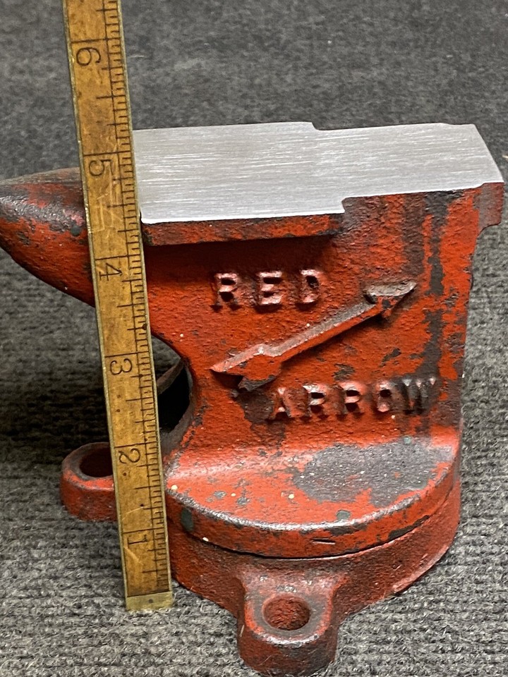 Vintage Columbian No. 63-1/2 Red Arrow Swiveling Bench Anvil 6-1/2 Lbs ...