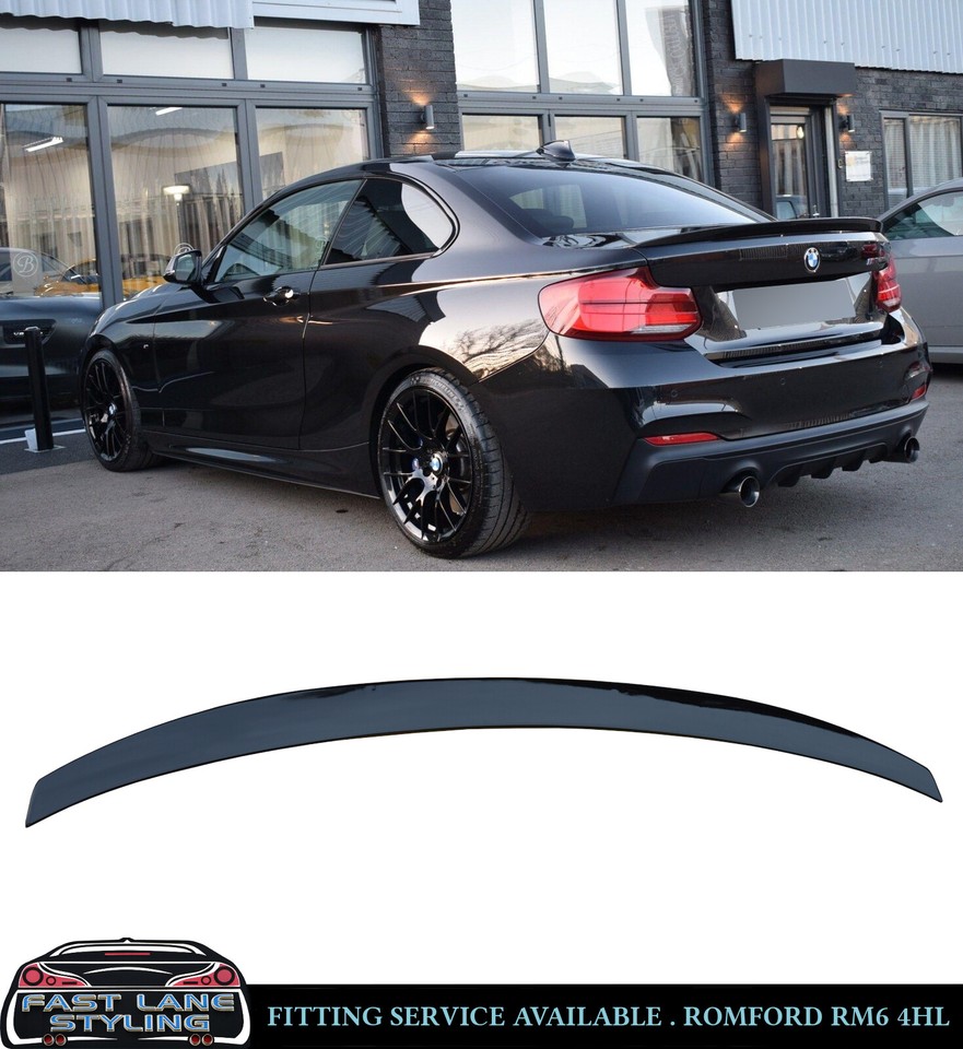 REAR TRUNK BOOT SPOILER M PERFORMANCE GLOSS BLACK FOR BMW 2 SERIES F22 ...
