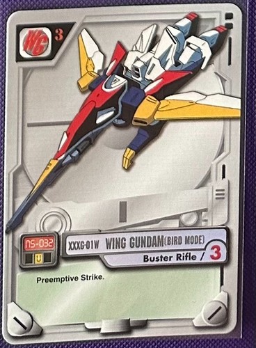 Wing Gundam Bird Mode Buster Rifle Gundam MS War TCG MS-032 | eBay