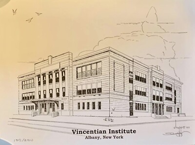 Numbered / Signed (Chuppa) Print of Vincentian Institute High School ...