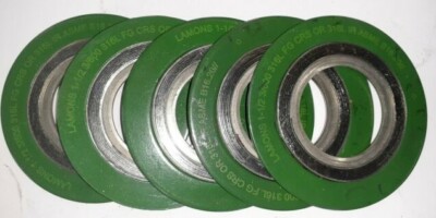 LAMONS GASKETS 1-1/2 3/600 316L FG CRS OR 316L IR ASME B16.20//, LOT OF ...