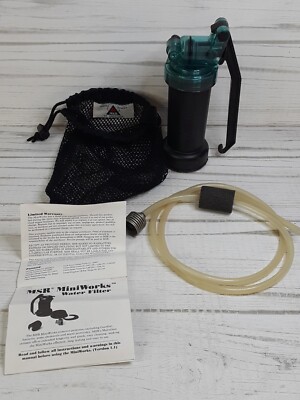 MSR MiniWorks EX Microfilter Portable Water Filter Pump Hiking Camping ...
