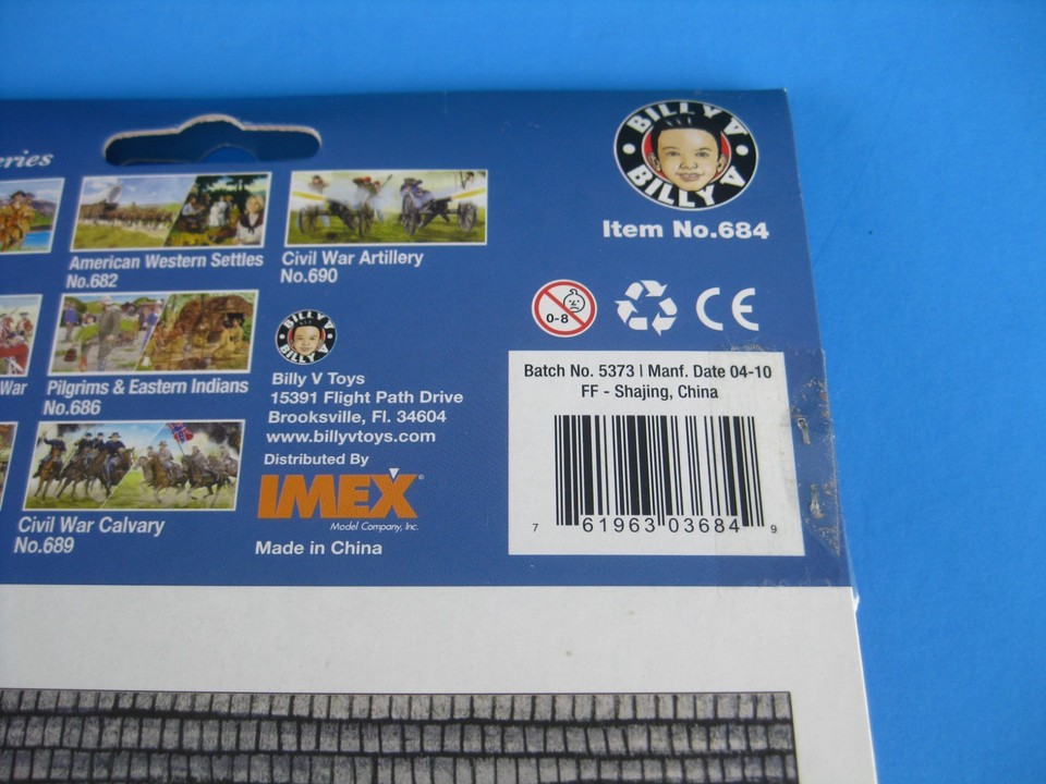 IMEX Billy V American Revolutionary War Toy Soldier Figures 1:72 Scale ...