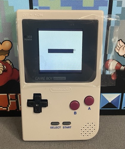 Restored Backlit Nintendo Game Boy Pocket With DMG Gray Colored Shell ...