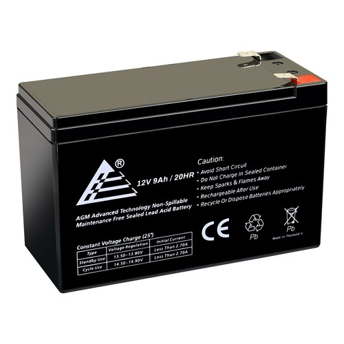 12V 9AH_sla_agm_battery replaces cp1290, hr9-12, bp8-12, ps-1290 | eBay