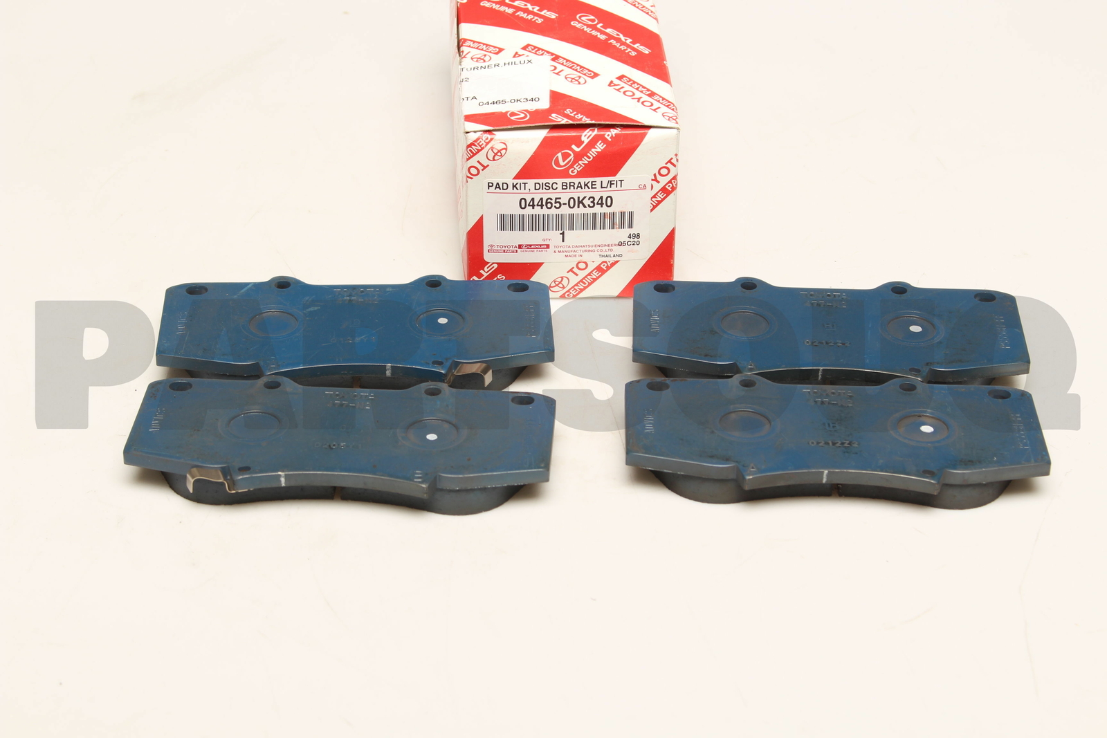 044650K340 Genuine Toyota PAD KIT, DISC BRAKE, FRONT 04465-0K340 | eBay