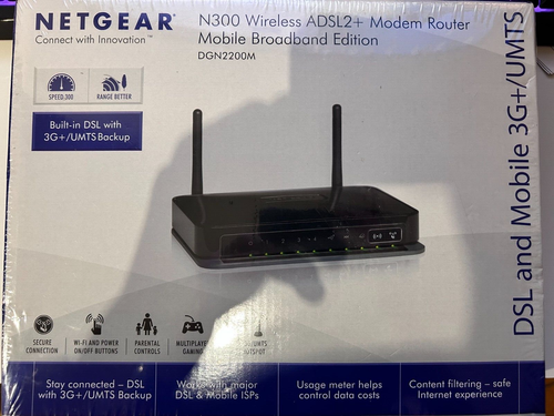 DGN2200M Netgear N300 WIRELESS ADSL2 MODEM ROUTER MOBILE BORABAND | eBay