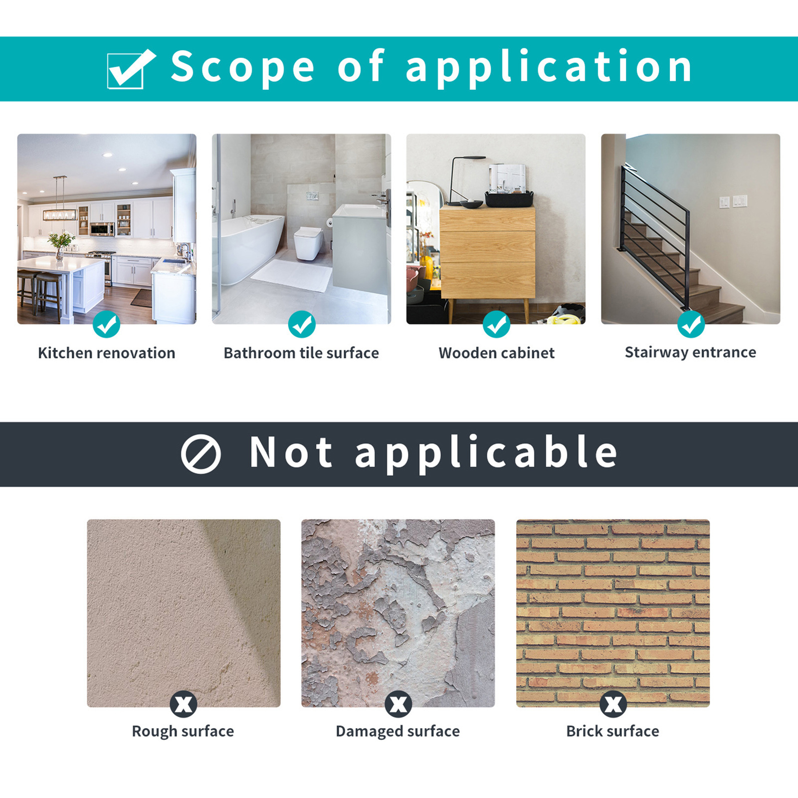 1 Set Tile Stickers Splicing Marble Pattern Stain Resistant Wall ...